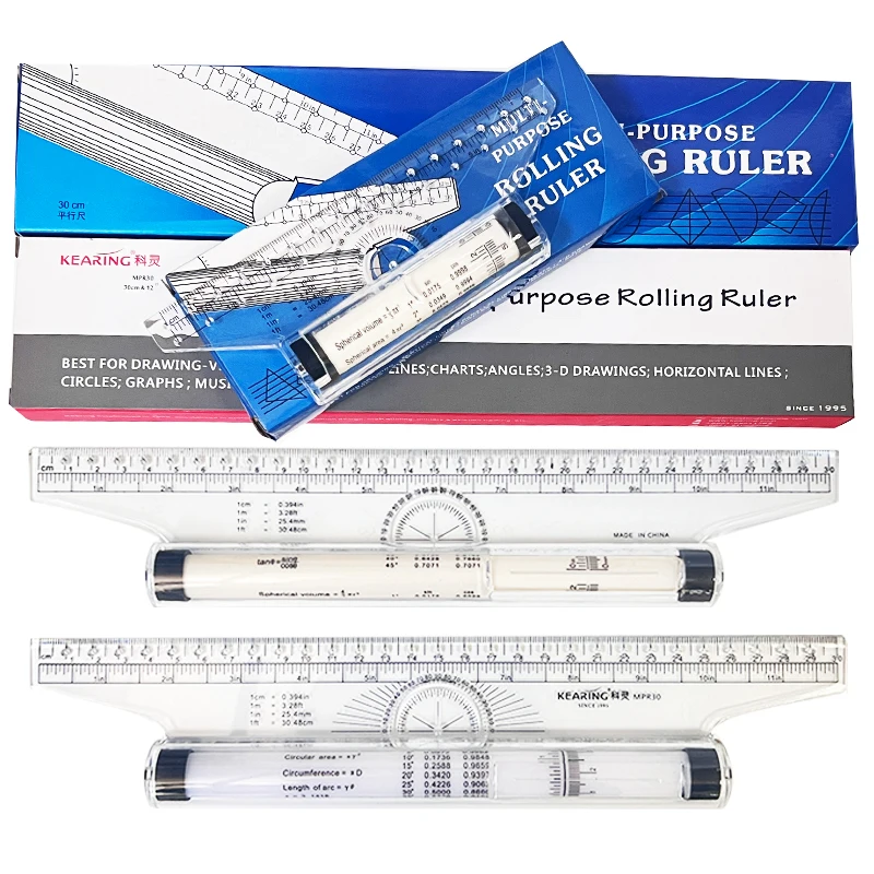 Roll-Ruler-Parallel-Rulers-30cm-Universal-Foot-Angle-Rule-Balancing ...