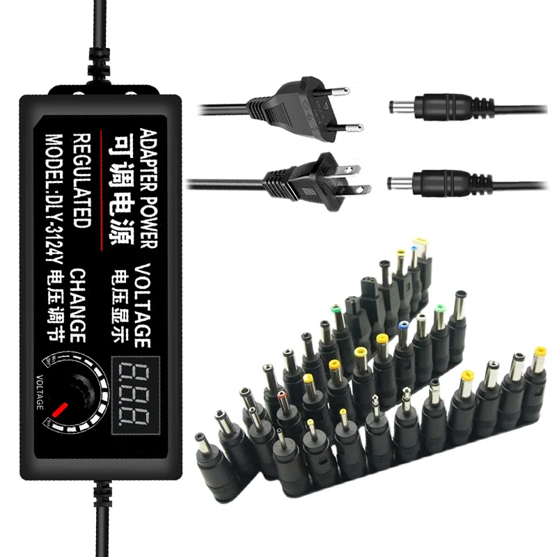 DC 3V-24V Adjustable Transformer AC 220V 110V TO DC 12V 24V 3V 9V 1A 2A ...