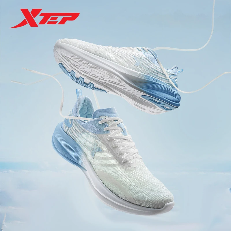 Xtep Zapatillas de correr ligeras para hombre, zapatos deportivos transpirables, con cojín, de ...