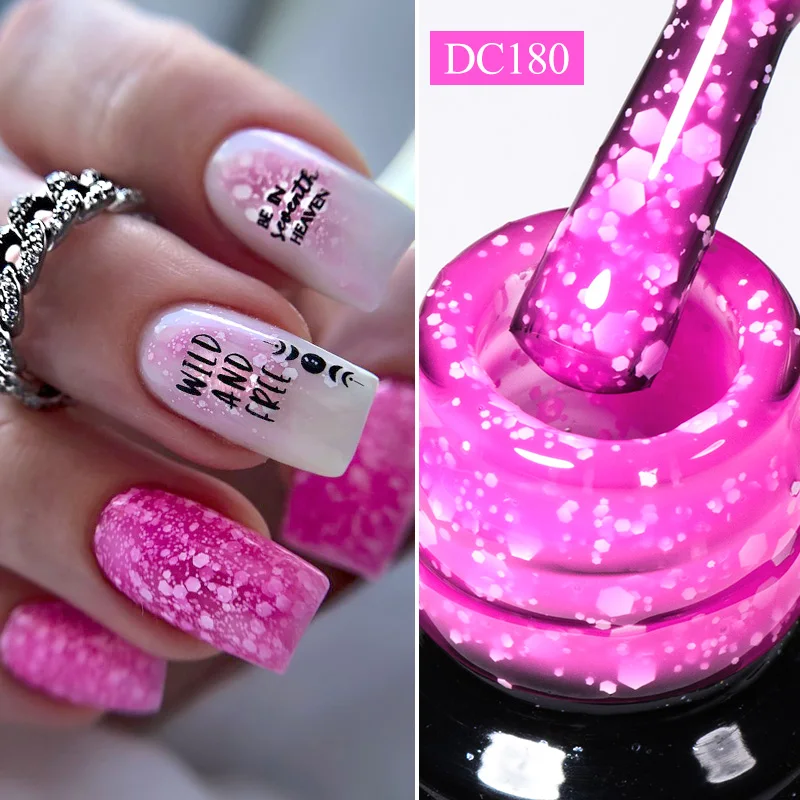 Mtssii-7ml-Snowflake-Gel-Nail-Polish-Purple-Pink-Glitter-Snow-Sequins-Gel-Semi-Permanent-Varnish ...