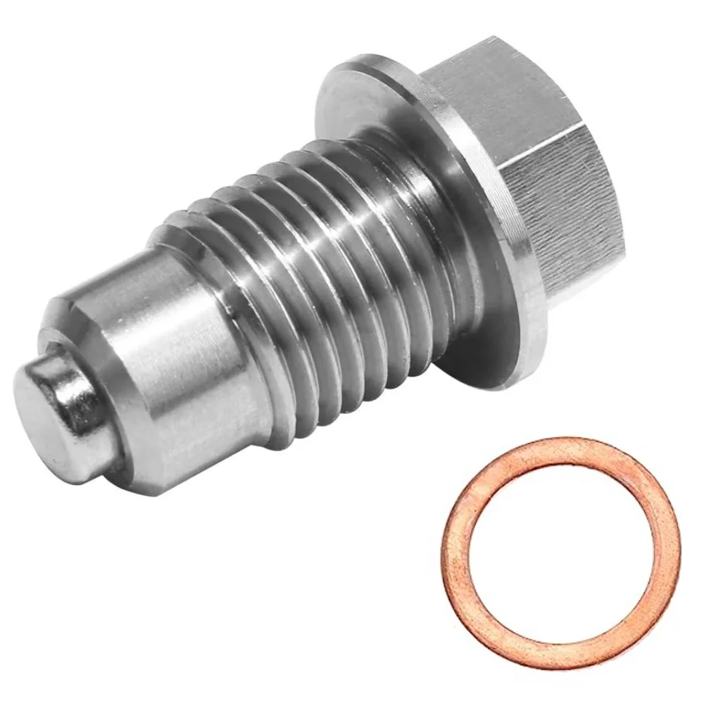 Engine Magnetic Oil Drain Plug with Copper Crush Washer Neodymium ...