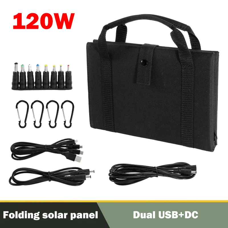120W-Solar-Panel-Charger-for-12V-Battery-Foldable-Solar-Plate-Dual-USB ...