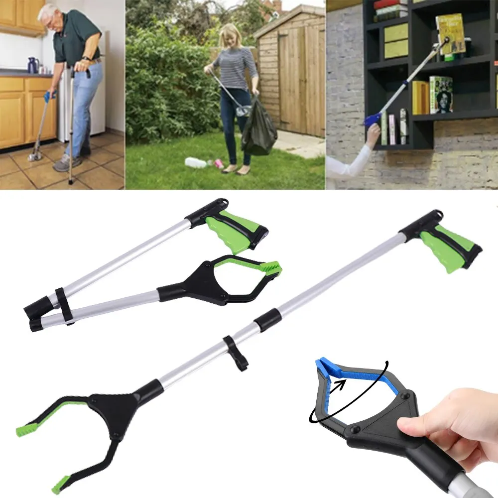 Foldable-Litter-Reachers-Pickers-Gripper-Extender-Hand-Tools-Portable ...
