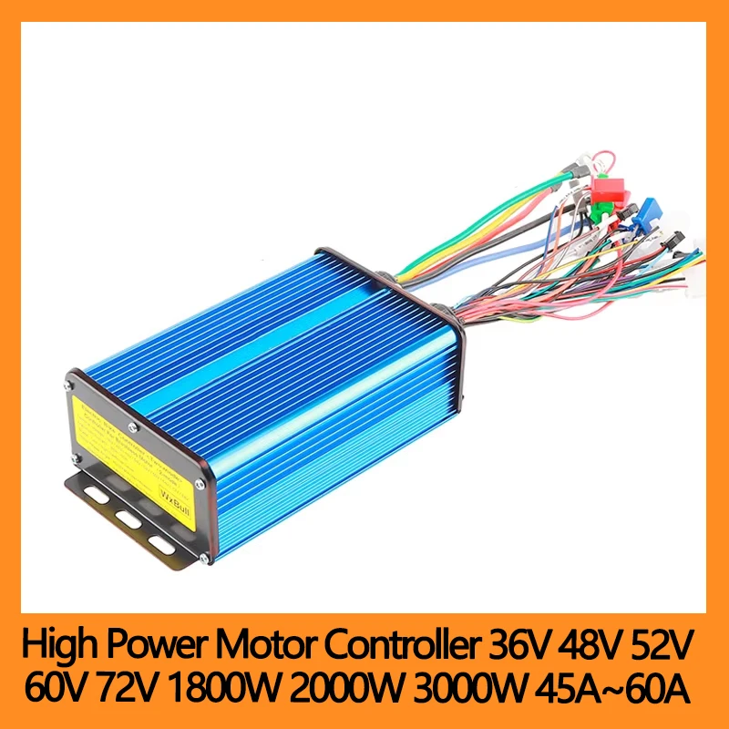 High Power Motor Controller 36V 48V 52V 60V 72V 1800W 2000W 3000W 45A ...