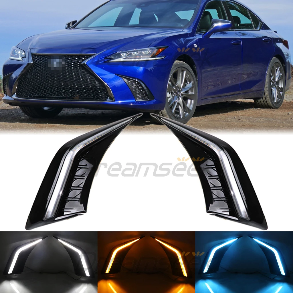 LED DRL Daytime Running Light For Lexus ES350 ES300h XZ10 2019 2020 2021 2022 2023 Front Fog ...