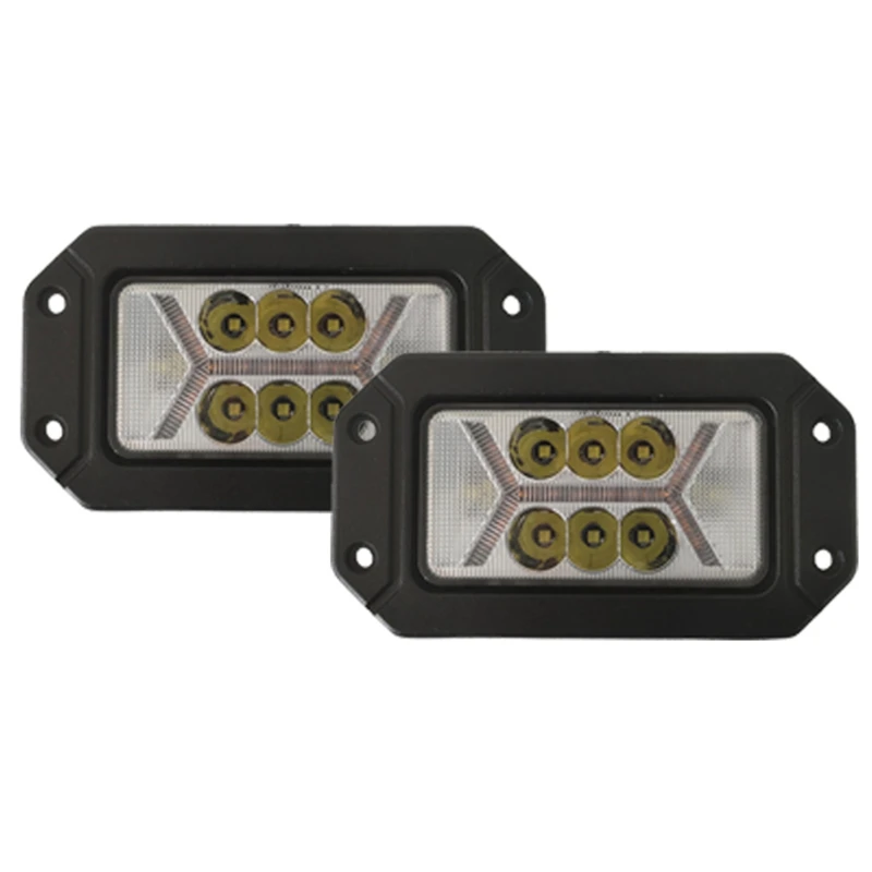 40W-LED-Off-Road-Work-Light-Rectangular-X-Fog-Light-For-Car-Truck-ATV ...