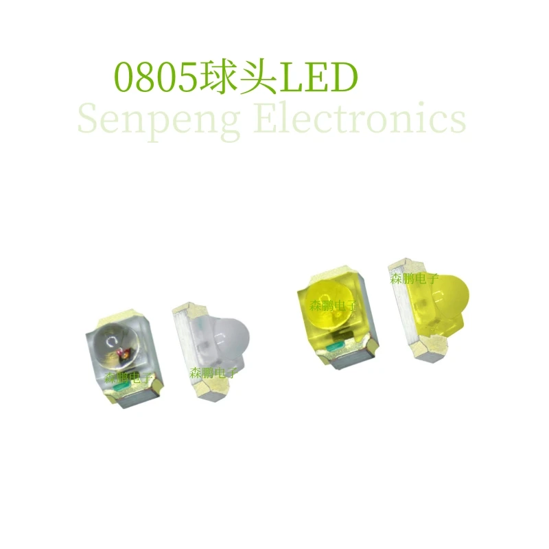 100PCS-LOT-0805-BALL-PATCH-LED-LAMP-BEADS-CONVEX-RED-BLUE-YELLOW-GREEN ...