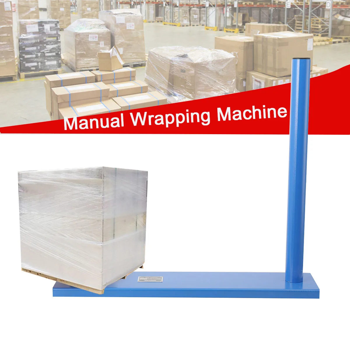 Manual Wrapping Machine, Manual Handle Stretch Film Wrapping Dispenser ...