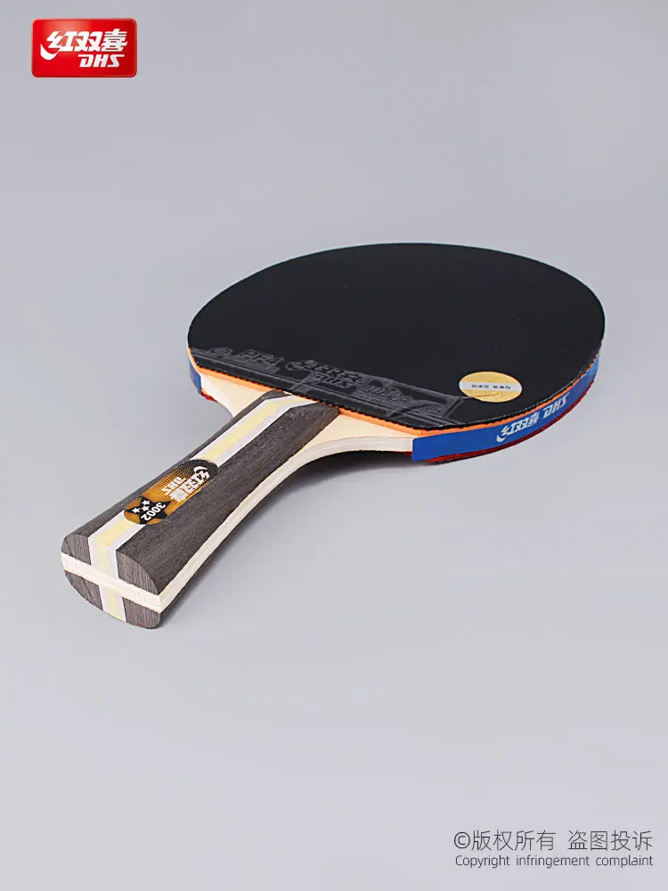 Original DHS 3002 3006 FL/CS Table Tennis Racket (5 layer Wood + PF4 Ruber ) Ping Pong Bat Case ...