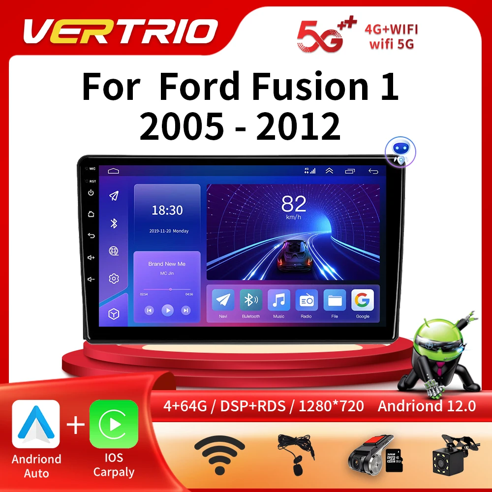 For-Ford-Fusion-1-2005-2012-Car-Radio-GPS-Navigation-4G-WIFI-BT-Carplay ...