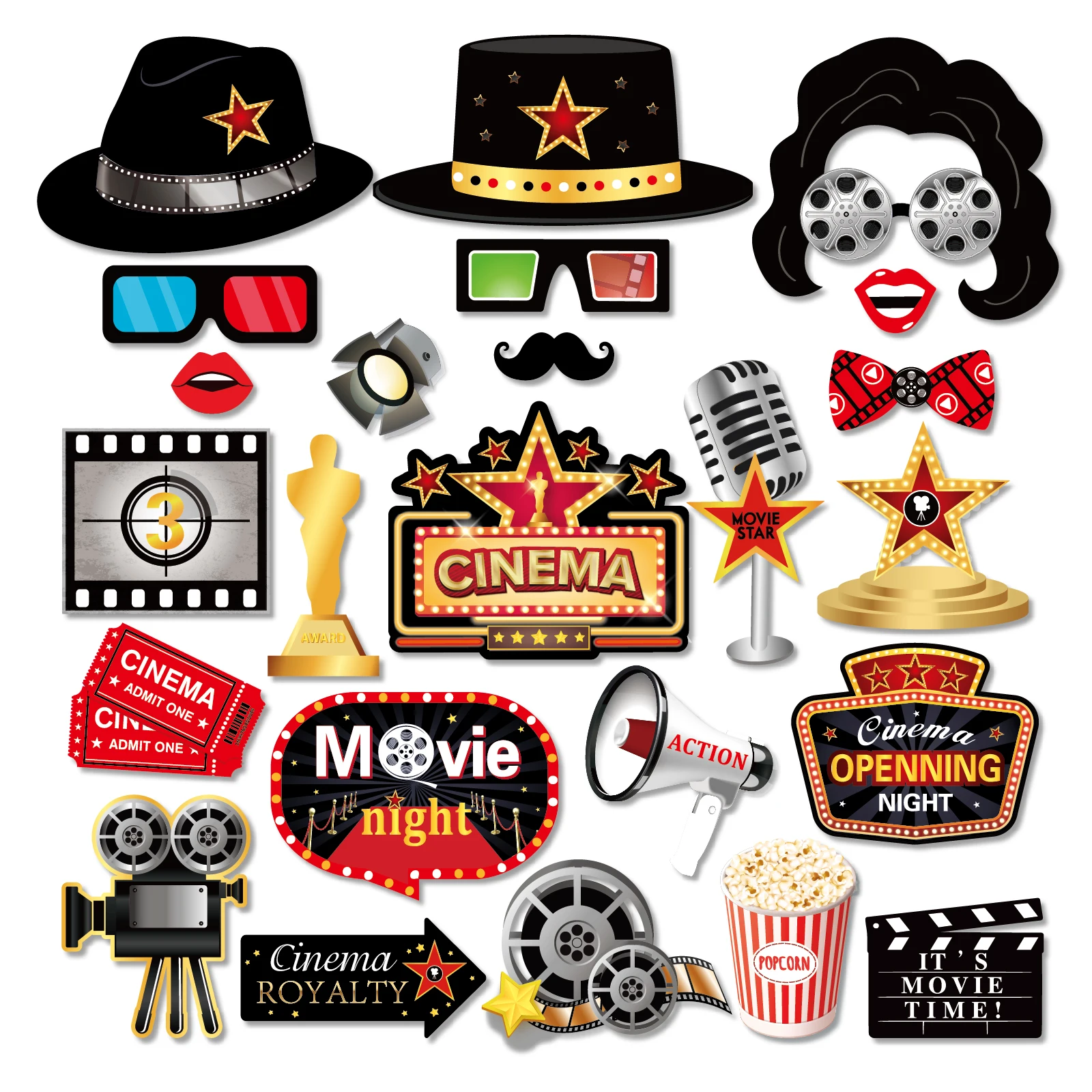 Hollywood Theme Clip Art