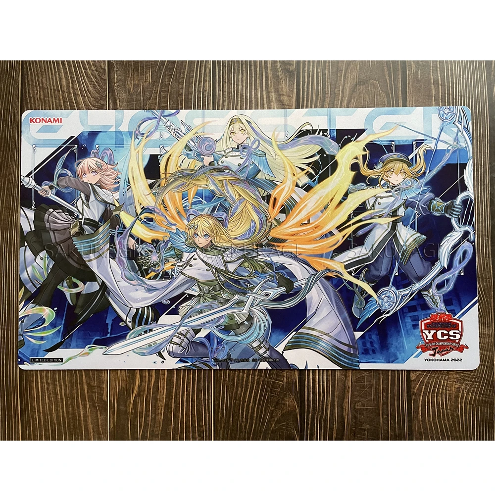 Yu Gi Oh Holographic Exosister Mikailis Card Pad Paymat YGO Mat MTG KMC ...