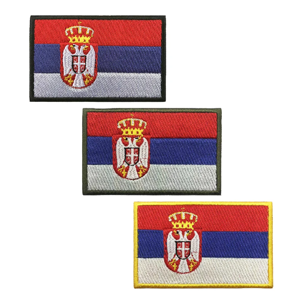 1PC-Serbian-Flag-Serbia-Armband-Embroidered-Patch-Hook-Loop-Or-Iron-On ...