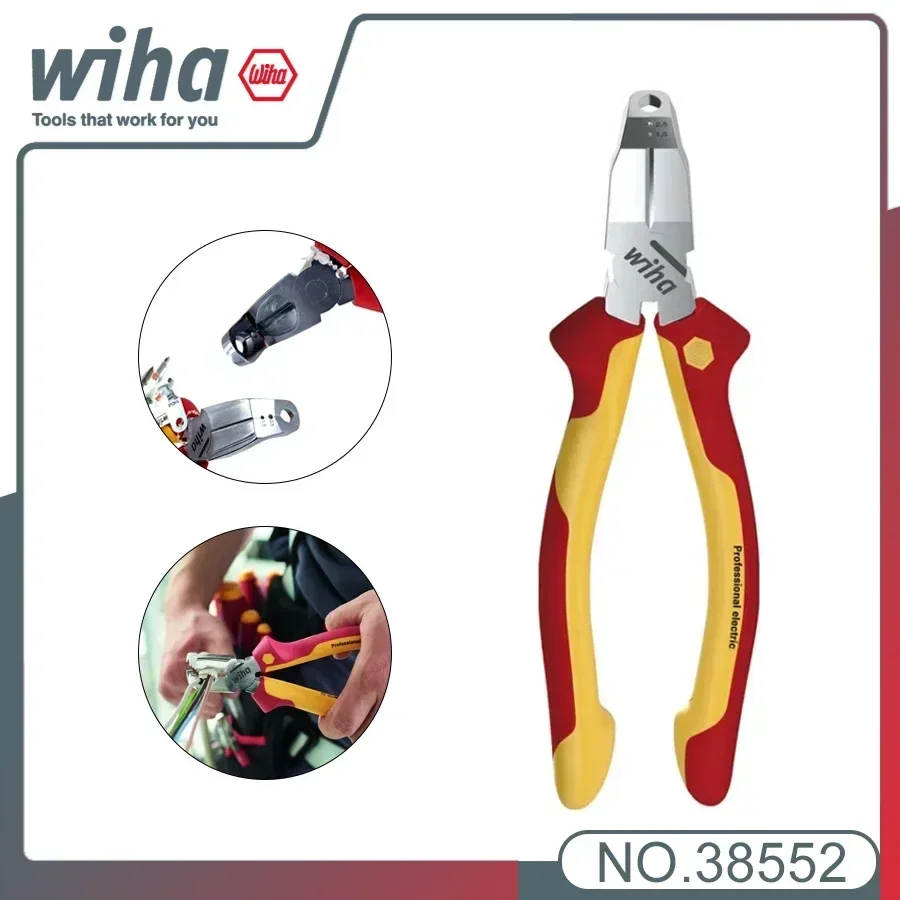 WIHA 38552 Multifunctional Installation Pliers TriCut Professional ...