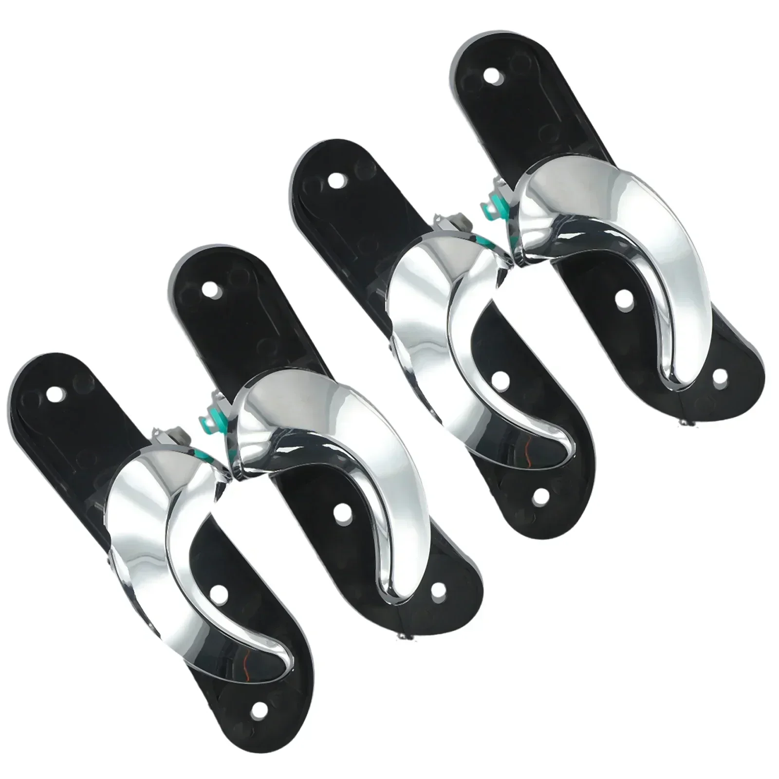 4pc-Car-Interior-Door-Handle-Silver-New-Direct-Replacement-Parts-Fit ...