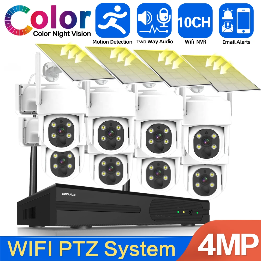 Wire-Free-Solar-PTZ-Home-Security-Camera-System-8CH-NVR-Kit-Wireless ...
