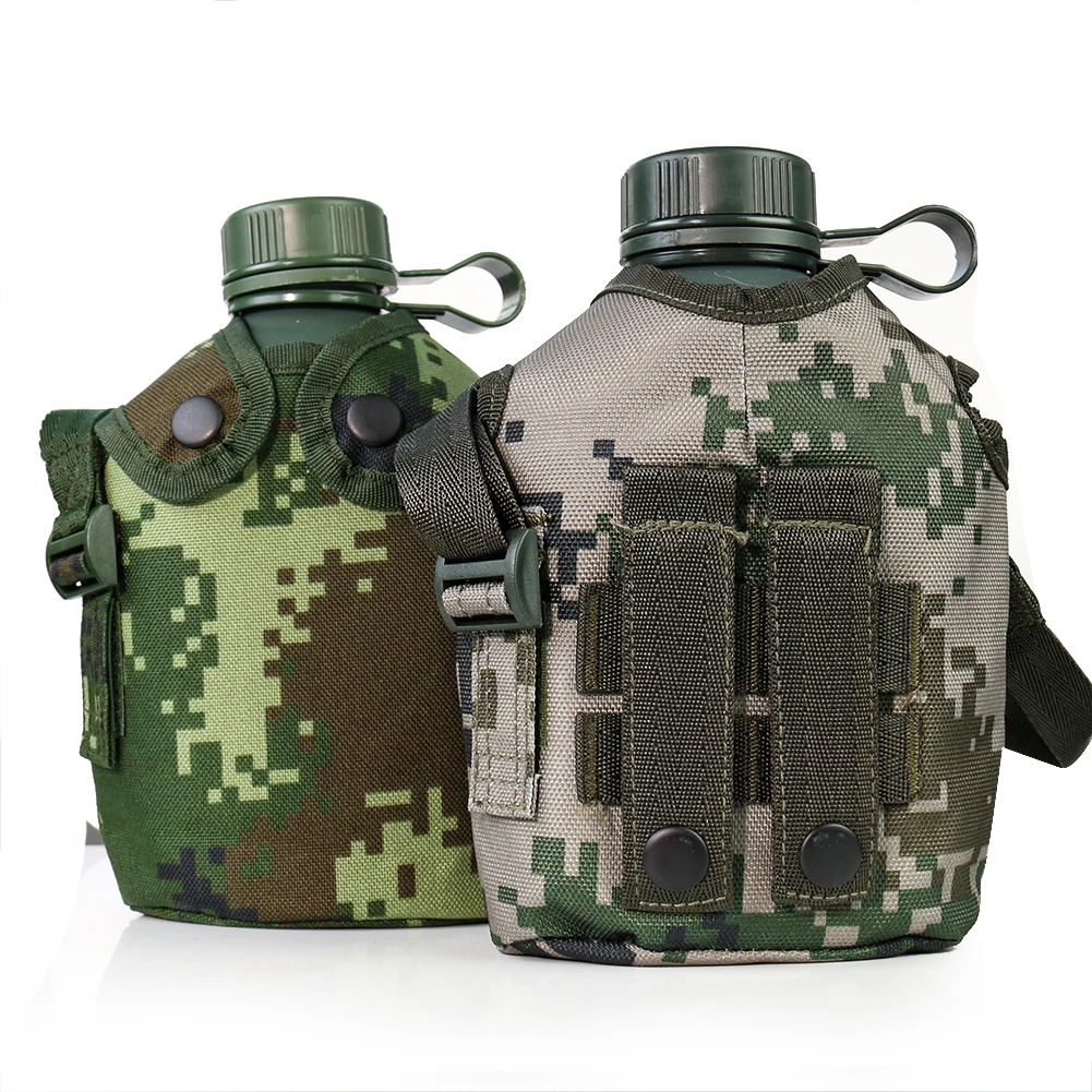 Botella-de-agua-militar-de-camuflaje-de-1L-hervidor-de-Picnic-para ...