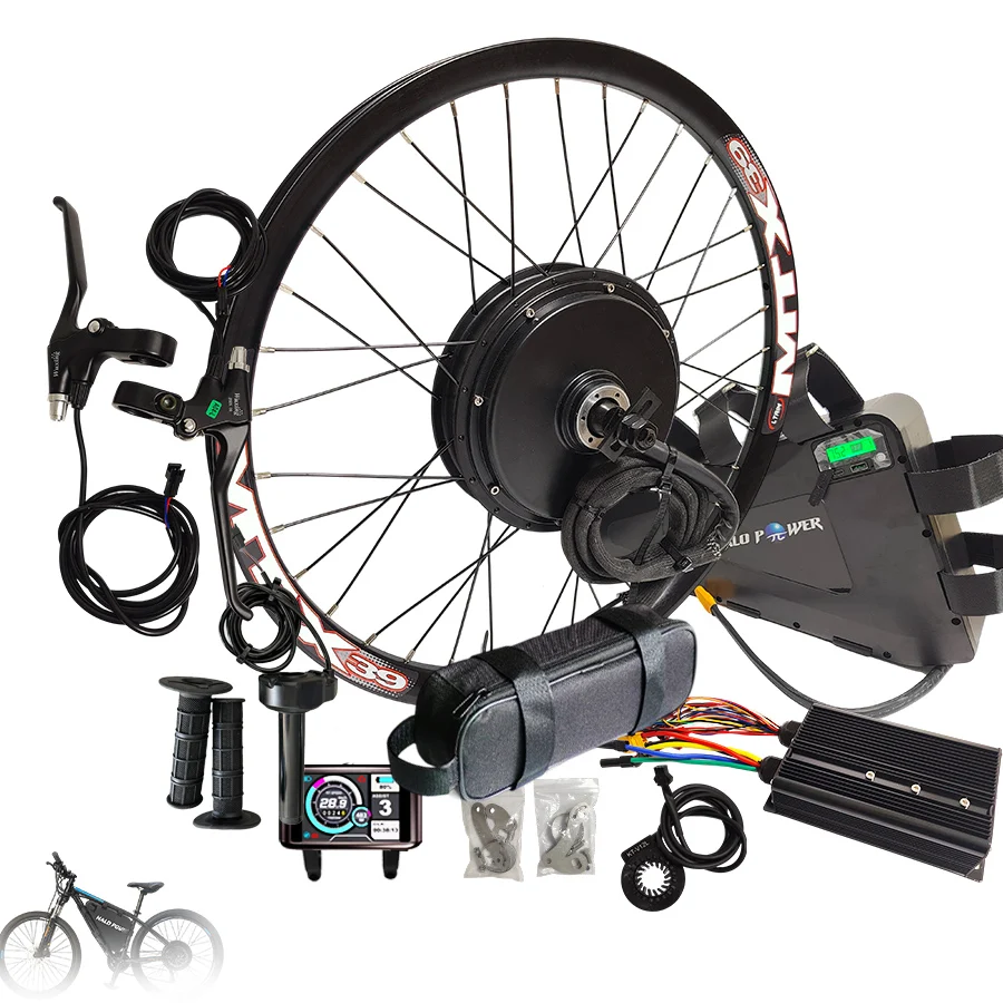 48Volt 52V 60 V 72V E Bike Conversion Kit 1.5k-2000W 3000W 5000W E-bike ...