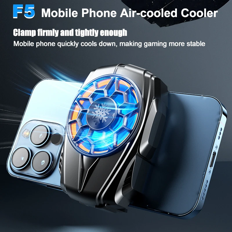 F5-Back-Clip-Mobile-Phone-Cooler-Air-cooled-Cooling-Fan-Radiator-for ...