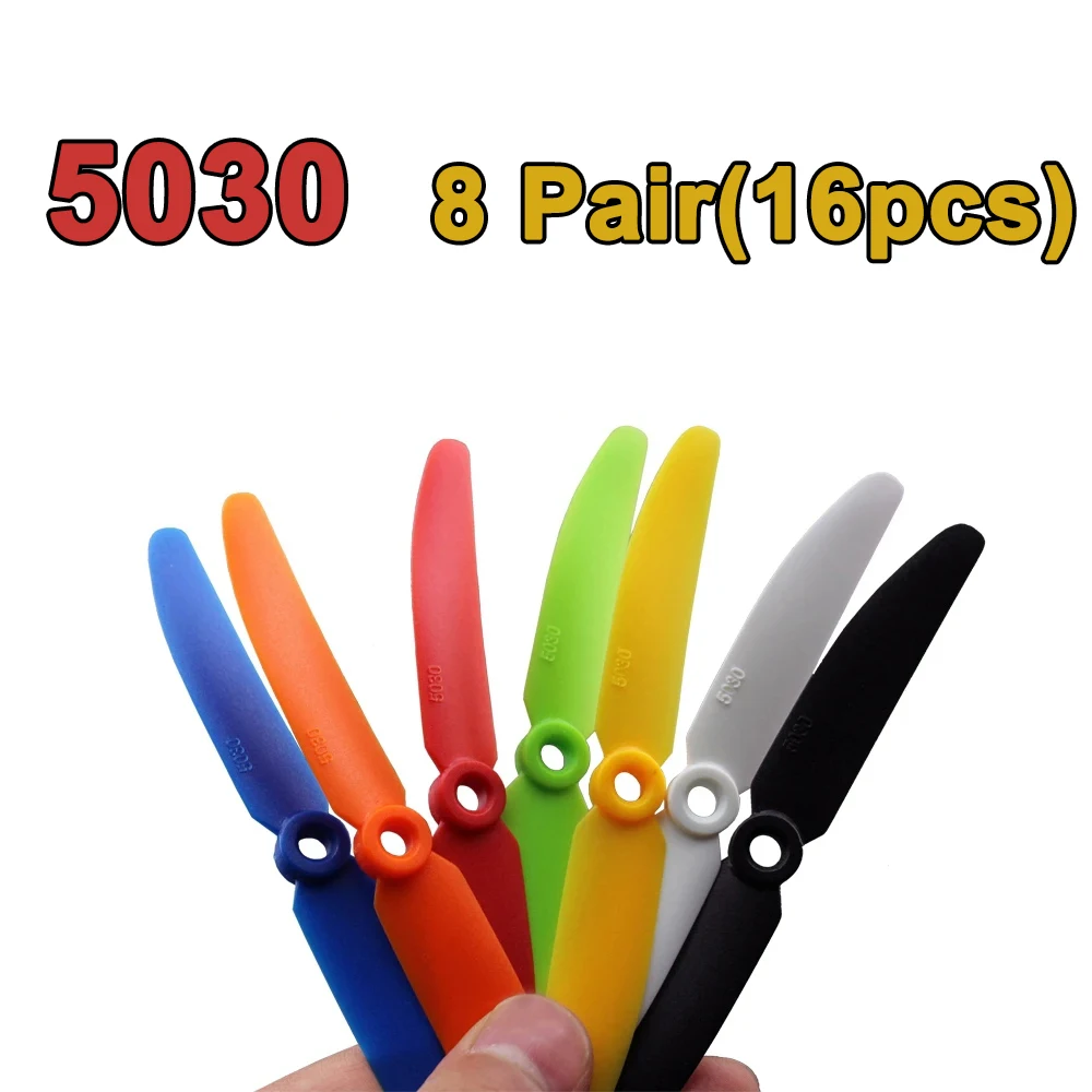 8-Pair-5030-Propeller-Nylon-5x3-Prop-CW-CCW-for-Quadcopter-QAV250-FPV ...