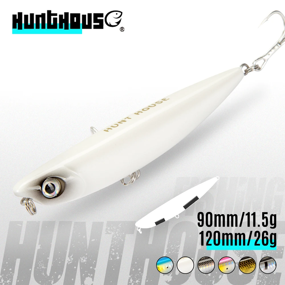 Hunthouse D02 Sparrow Pencil Surface Fishing Lure Topwater Stickbaits ...