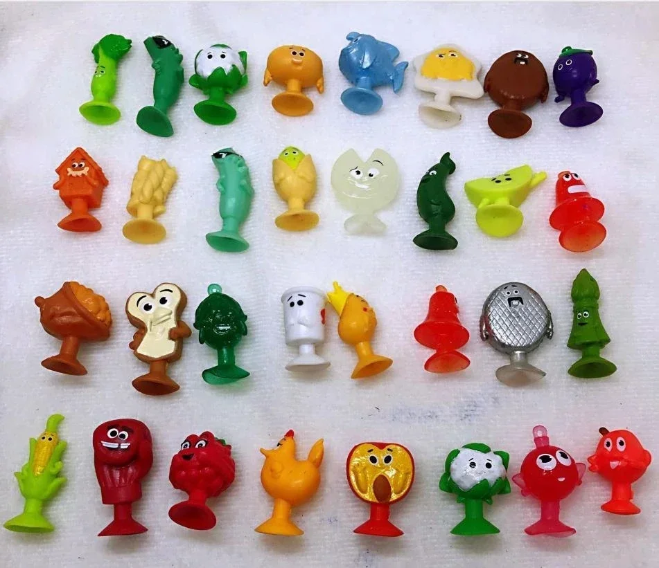 Hot Sale stikeez Mini Vegetable Sucker Dolls Toy 10-30Pcs Kids Cartoon ...