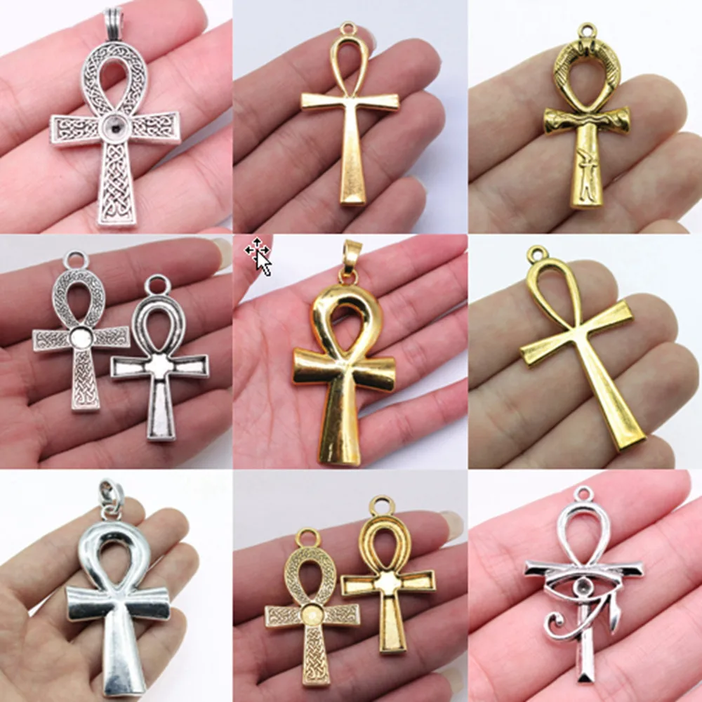 Jewelry Making Kit Pendant | Wholesale Ankh Charms | Ankh Key Cross ...