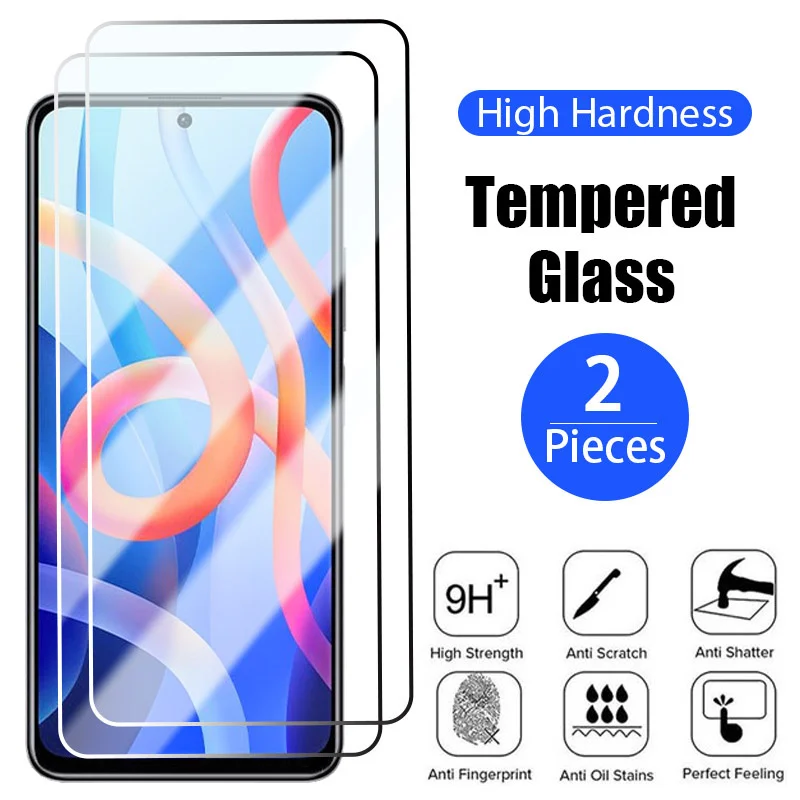 2PCS Screen Protector Glass For Redmi Note 9 Pro 10 11 9S 10S 11S 9T ...