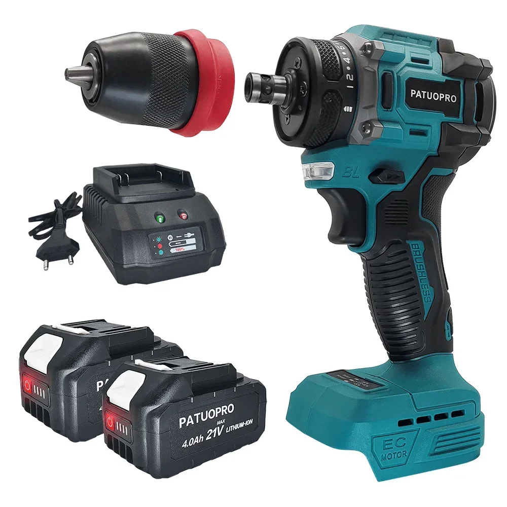 2-In-1-Cordless-Electric-Drill-10MM-Chuck-Brushless-Screwdriver ...