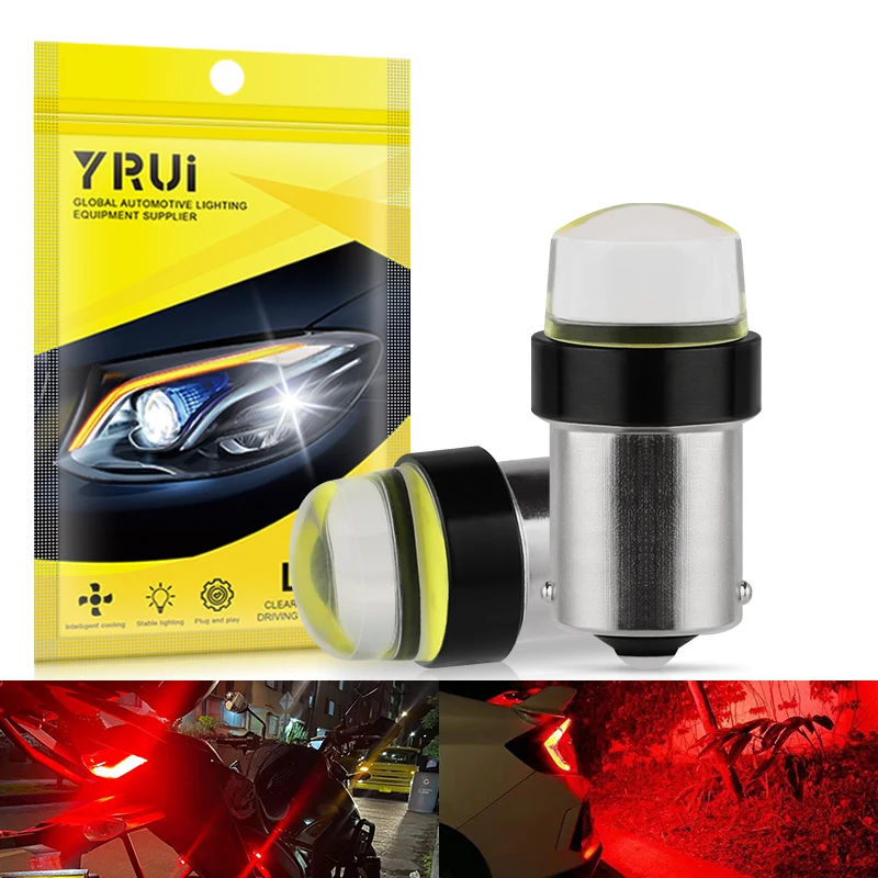 YiRui-2Pcs-Motorcycle-Silicone-Lamp-LED-1157-COB-1156-BA15S-P21W-1157 ...