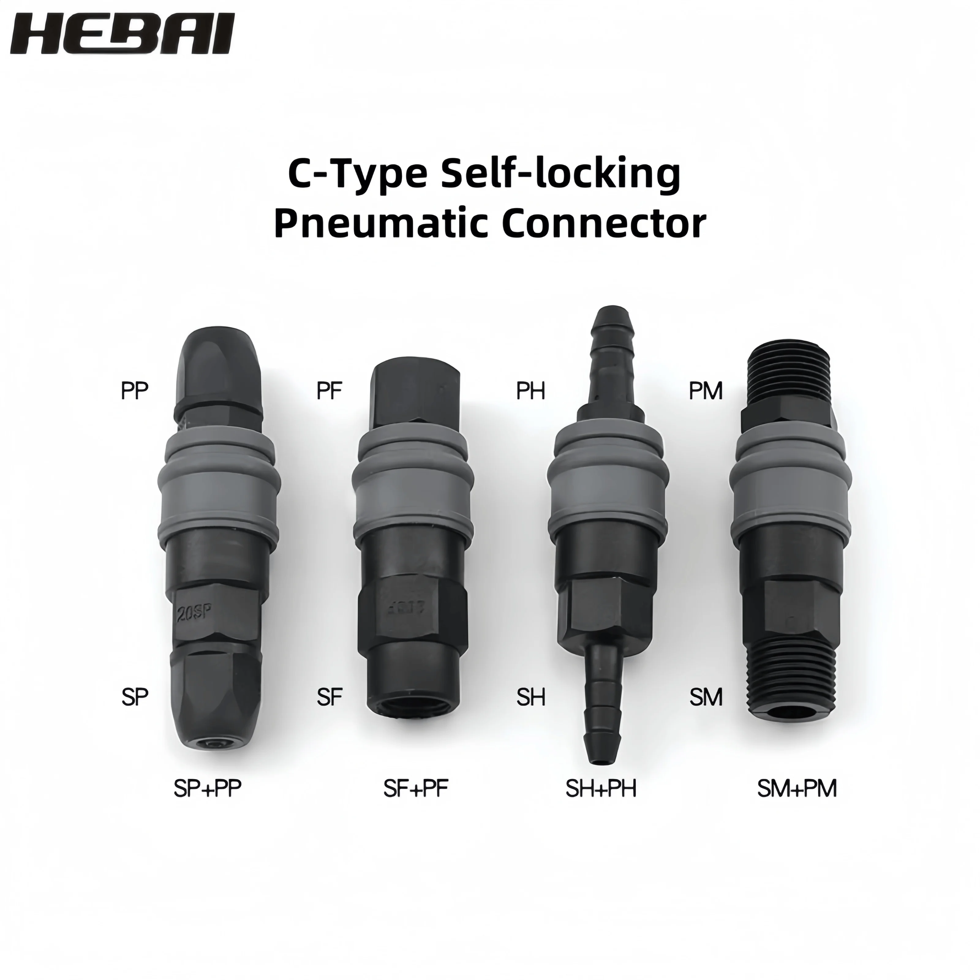 HEBAI-Plastic-C-Type-Quick-Connector-Pneumatic-High-Pressure-Coupling ...