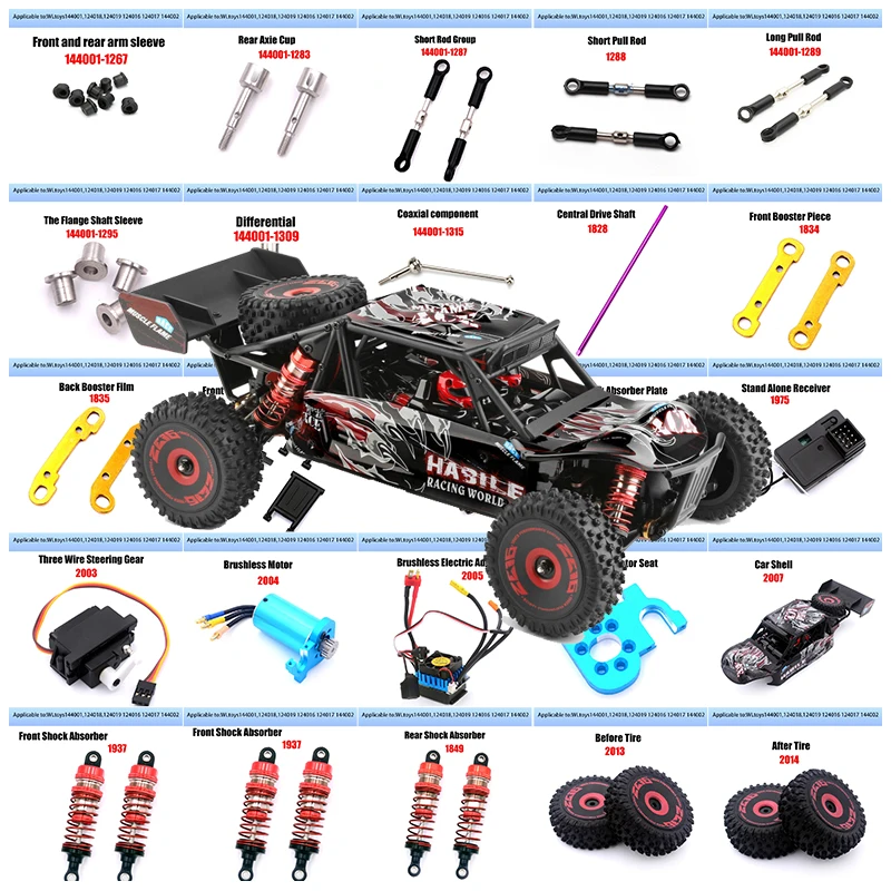 WLtoys-piezas-de-repuesto-originales-para-coche-RC-receptor-de-Motor ...
