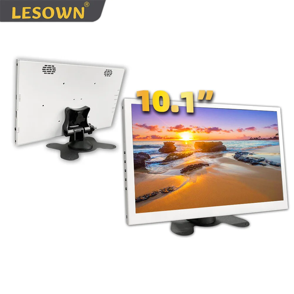 LESOWN 10.1" IPS Screen White with Support 1024x600 HD Portable Second ...
