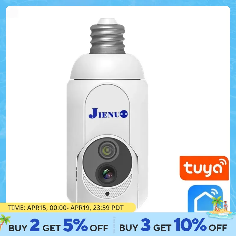 Tuya-E27-PTZ-IP-Camera-WIFI-Bulb-Auto-AI-Tracking-Cctv-Video ...