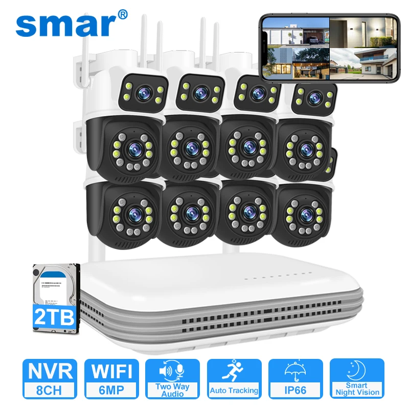 Smar-Waterproof-6MP-HD-Wireless-Dual-Lens-PTZ-WiFi-IP-Home-Security ...
