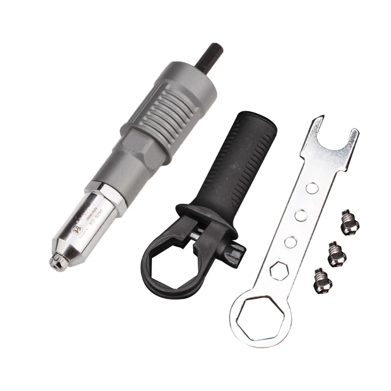 For-Electric-Drill-Riveting-Tool-Alloy-Steel-RivetGun-Attachment ...