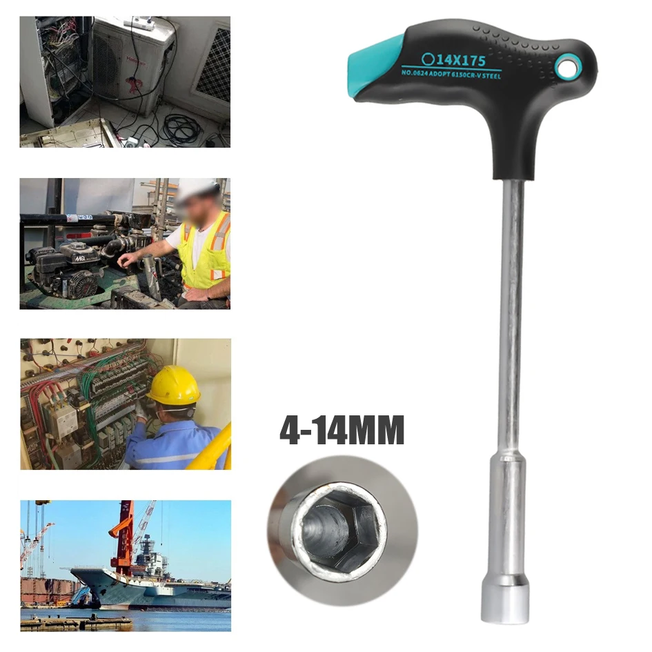 Metal-Socket-Driver-Wrench-Screwdriver-Hex-Nut-Key-Nutdriver-Hand-Tool ...