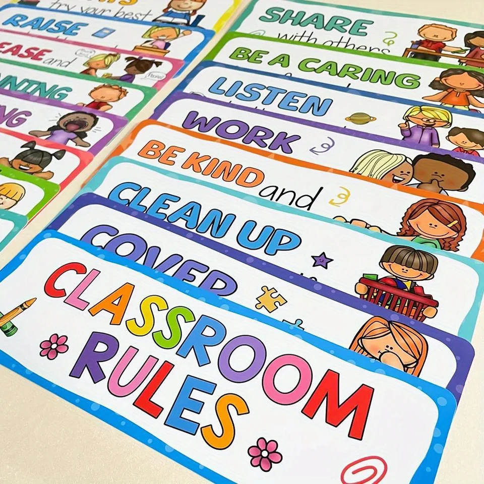 Reglas Imprimibles Para El Aula De Jardín De Infantes Carteles De