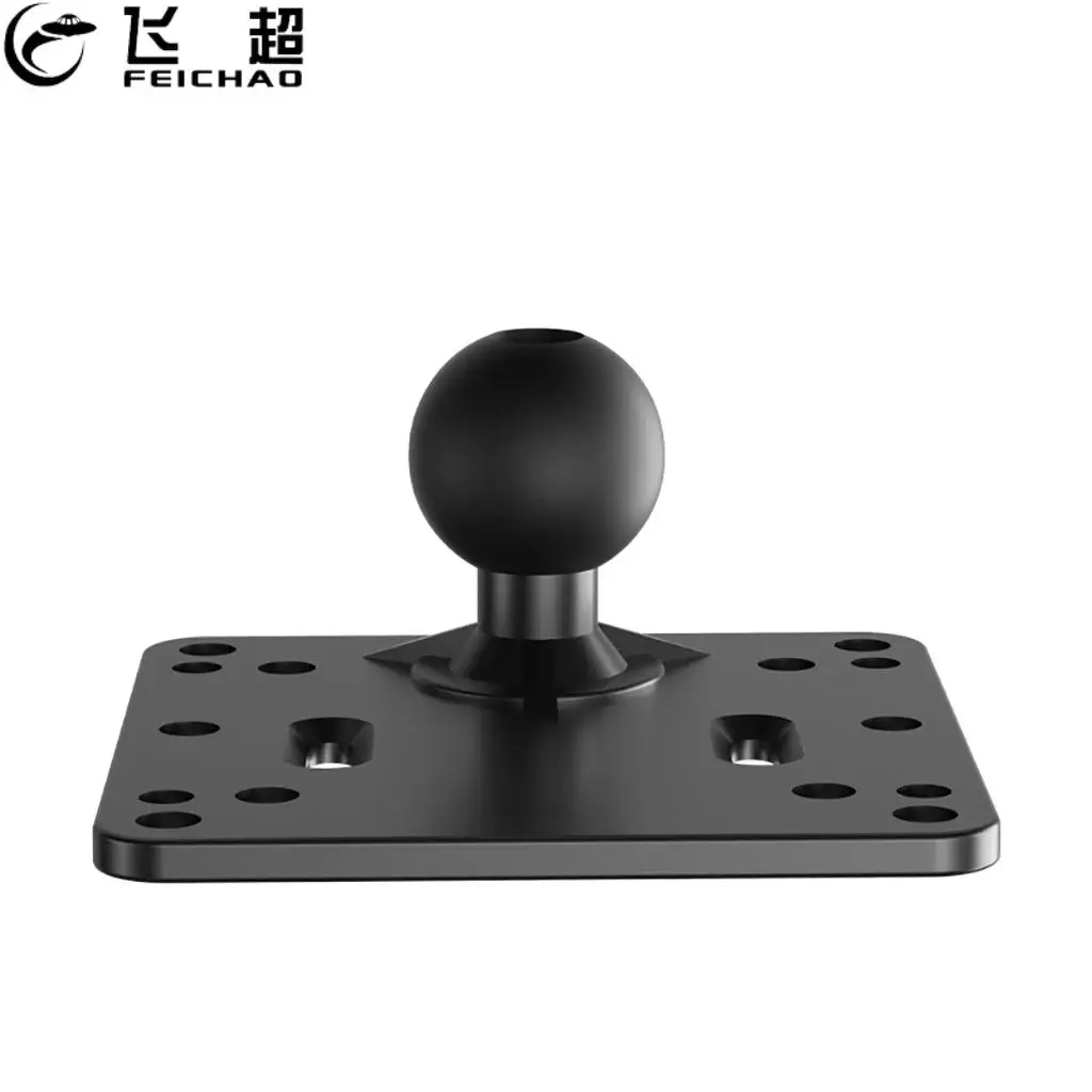 Aluminum 1.5 inch Ball Head to Square Mounting Base 1.5" Rubber ...