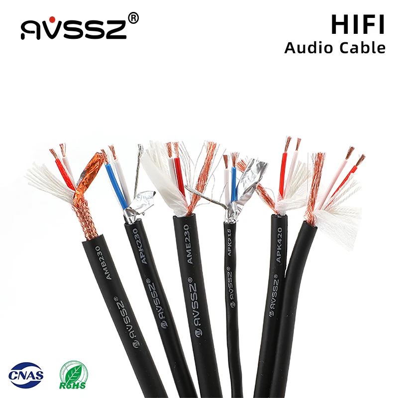 AVSSZ-2-4-Core-Audio-Cable-OFC-XLR-RCA-Audio-Speaker-Signal-Cable-Mono ...