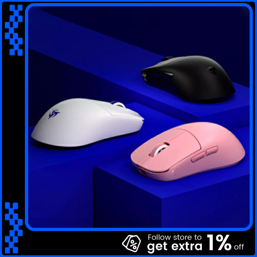 NINJUTSO Sora V2 Wireless Mouse Three Mode Ergonomics Paw3395 8k Return ...