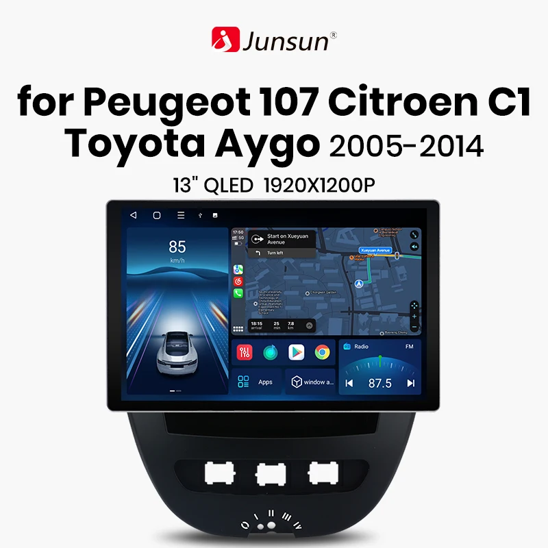 Junsun-Autoradio-sans-fil-X7-MAX-Android-Auto-CarPlay-13-1-pouces-2K ...