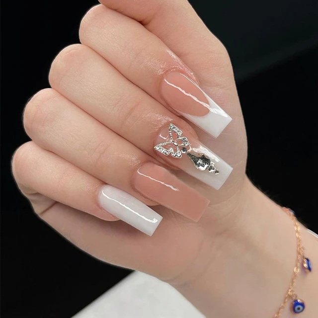 French Tip Acrylic Nails Square
