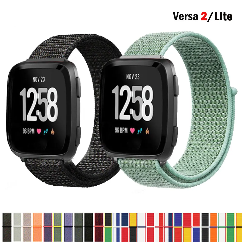 Nylon-Loop-Strap-for-Fitbit-Versa-2-versa-Smartwatch-replacment ...