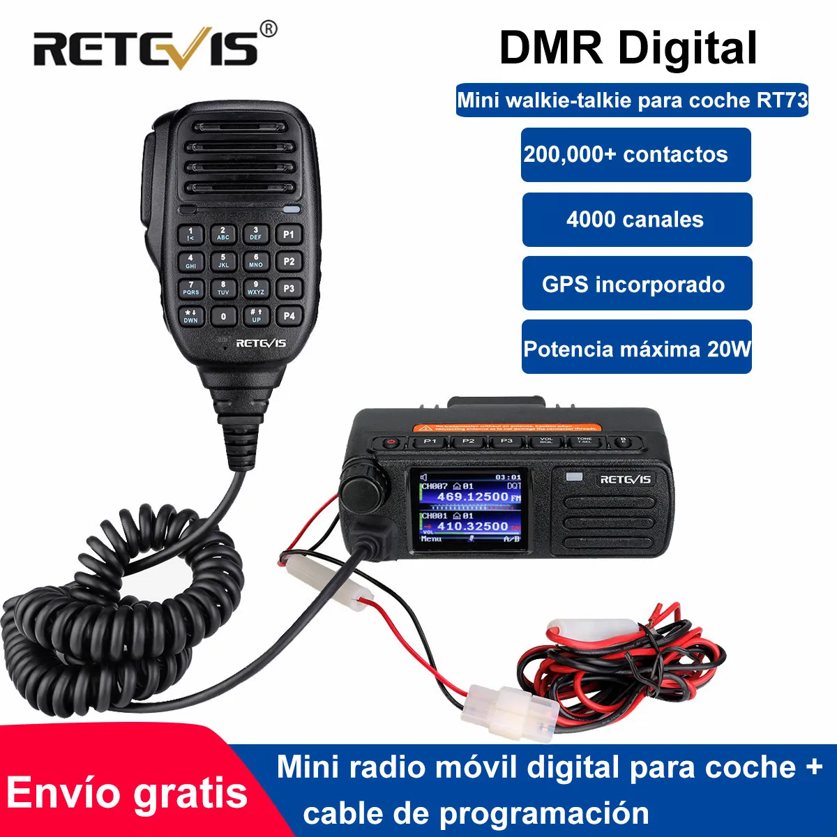 Ham-Car-transceptor-de-Radio-bidireccional-autorradio-DMR-estaci-n-de ...