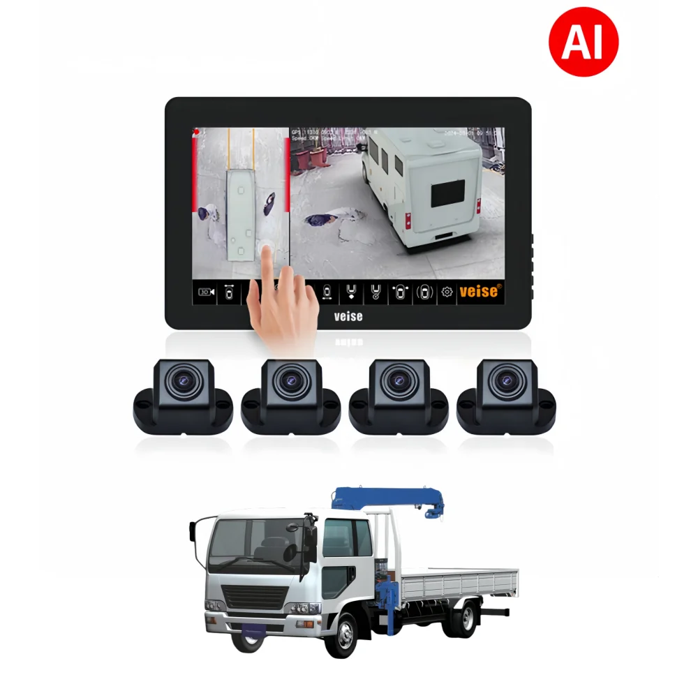 360 Truck Surround Bird View Vehicle Camera System 1080P Wi-Fi/GPS ...