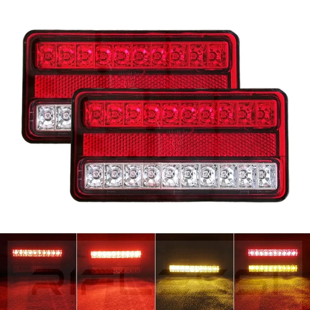 2-x-Truck-Rear-Lights-12V-Trailer-Tail-Light-Cargo-Car-Taillight-RV-Van ...