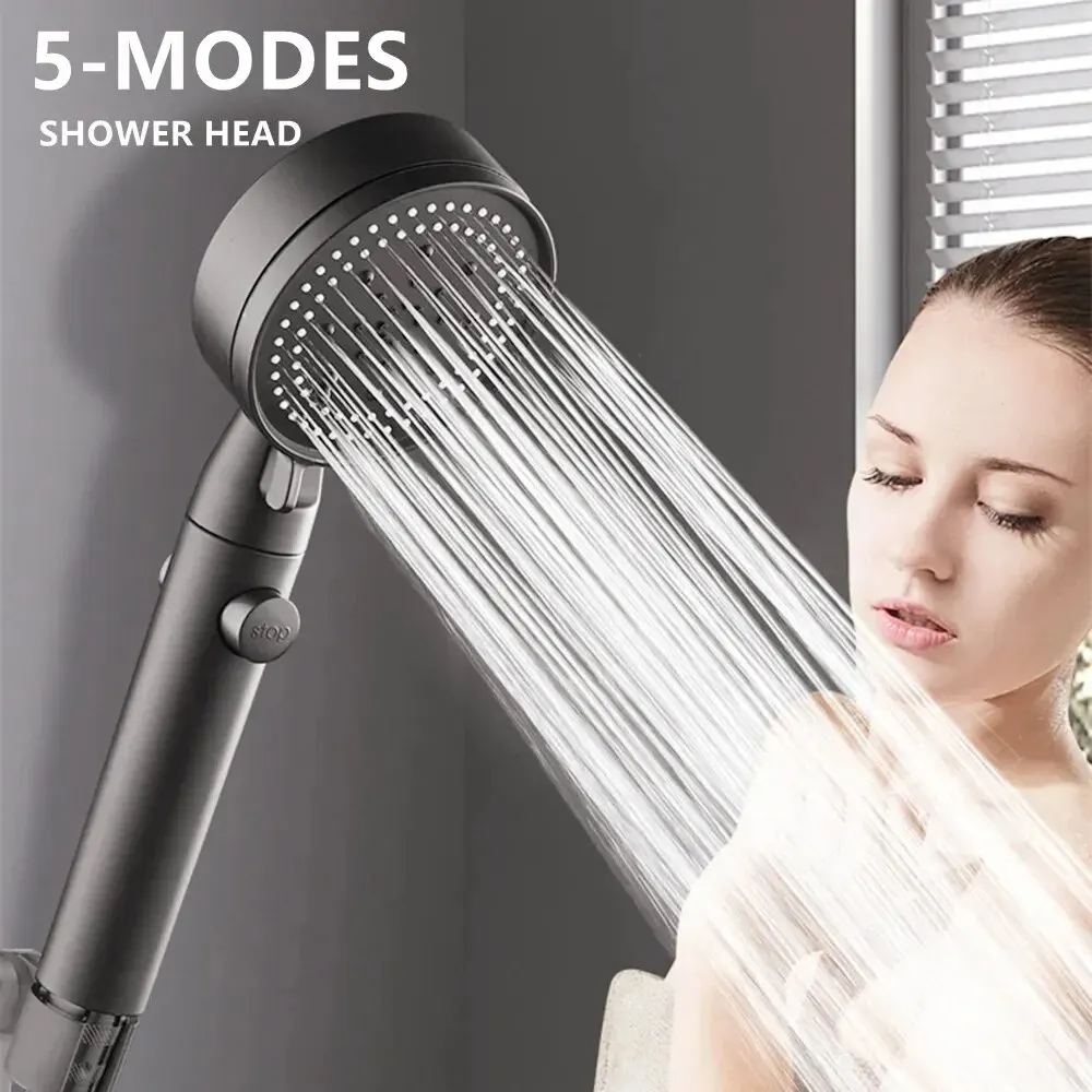 High-Pressure-Shower-Head-5-Modes-Adjustable-Water-Saving-Shower-Head ...