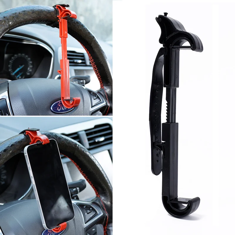 Steering Wheel Phone Holder Universal Car GPS Navigation Stand Steering ...