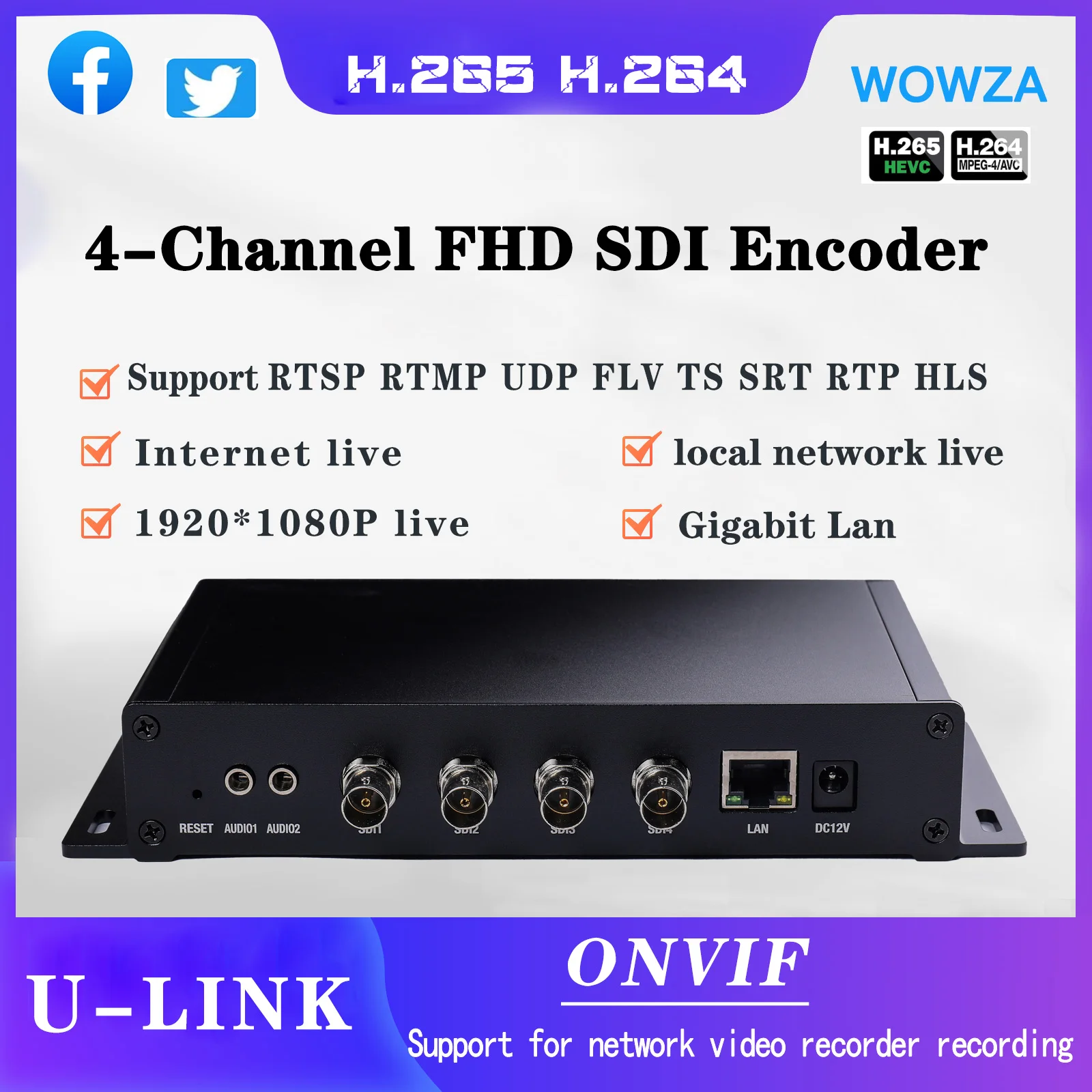H265-HEVC-H264-Streaming-IPTV-4-Channel-HD-SDI-TO-IP-SRT-RTMP-RTSP-UDP ...